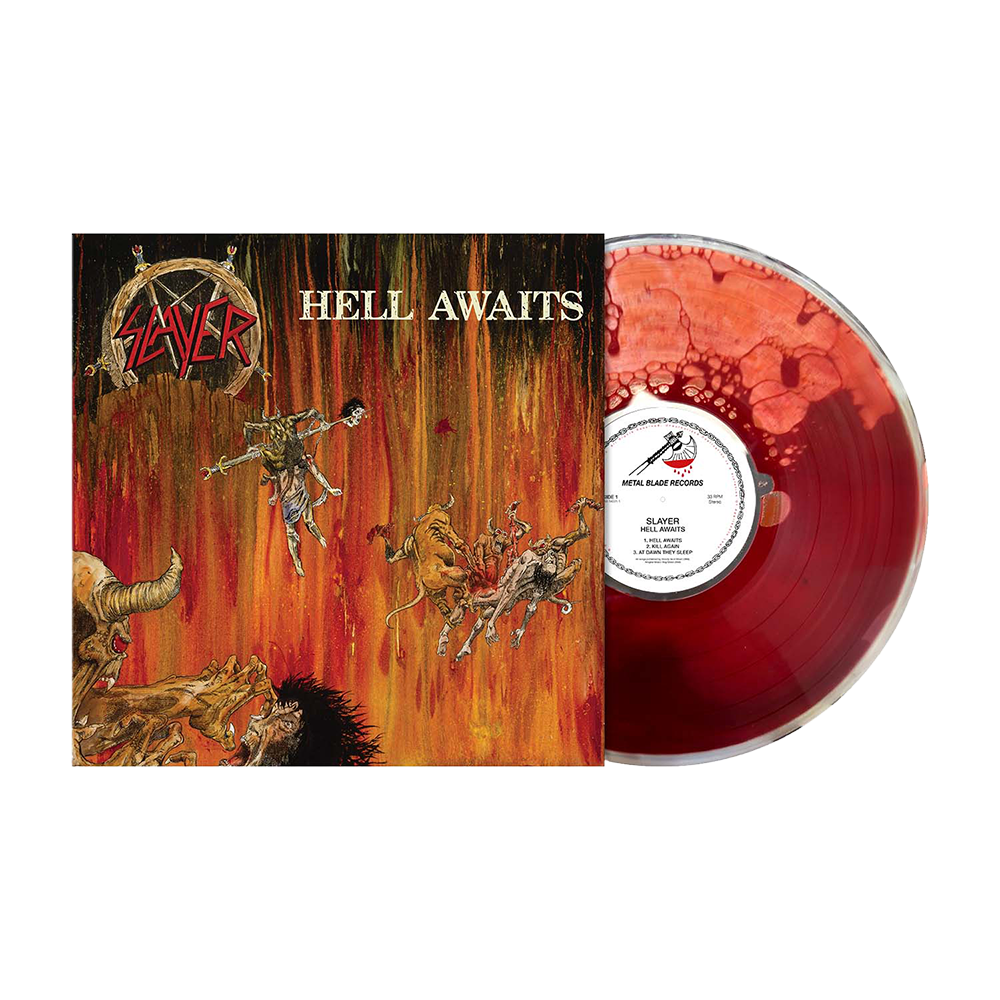 Limited Edition Hell Awaits 40th Anniversary “Blood” Filled Vinyl – Slayer Store