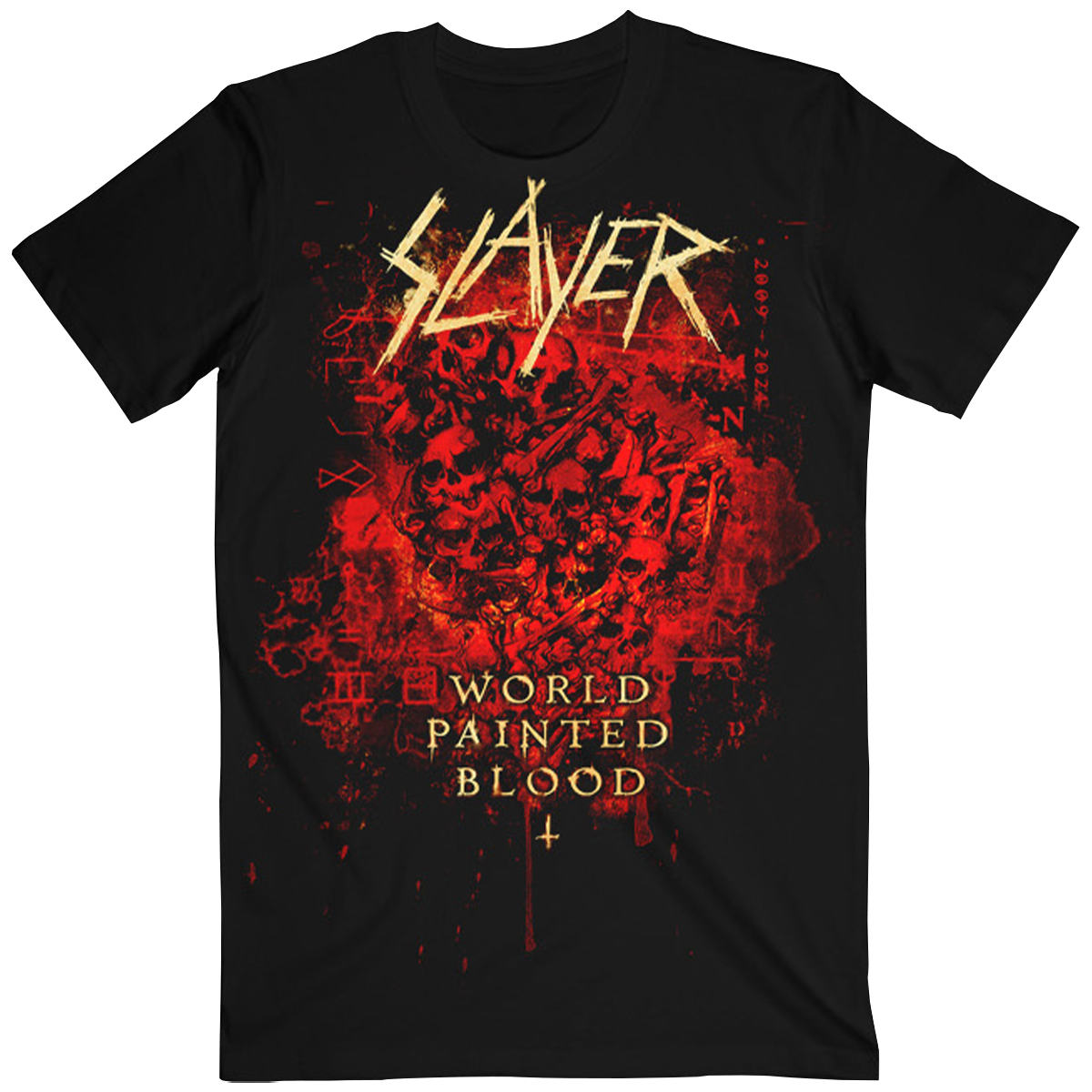 World Painted Blood Skulls Tee – Slayer Store